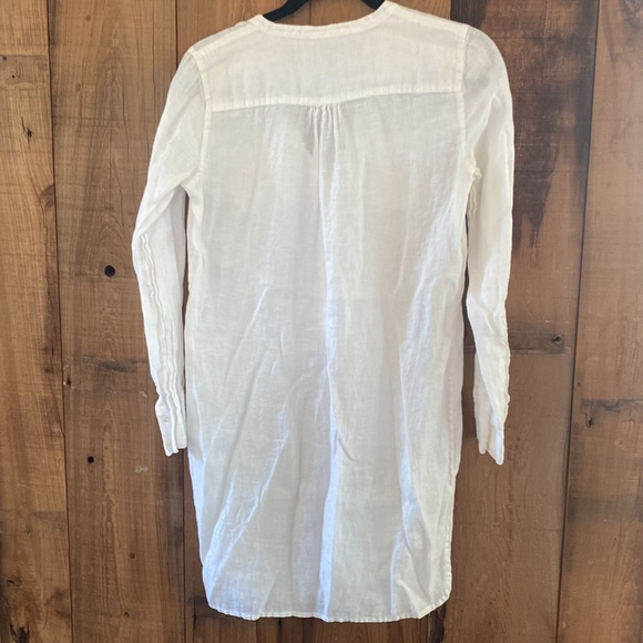 J. Crew | Dresses | Jcrew White Linen Coverup Xs | Poshmark